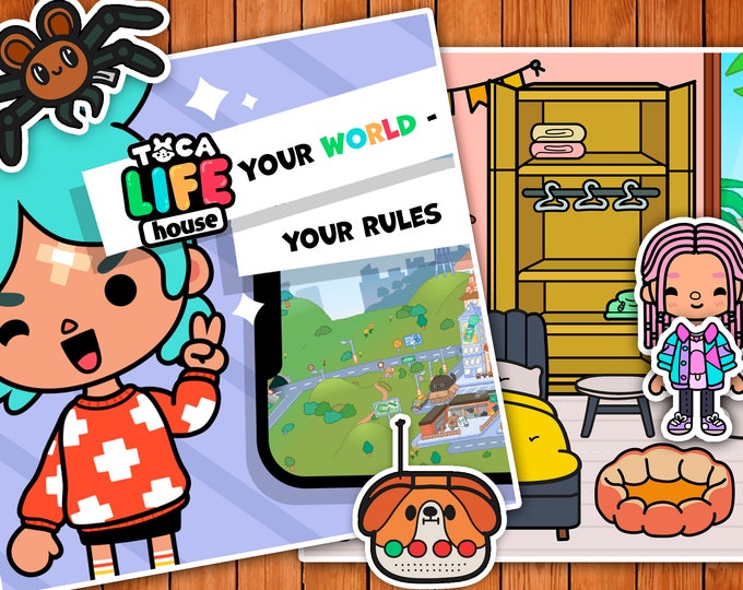 Toca Boca Life World Album Printable Template Kids Dollhouse - Etsy Canada