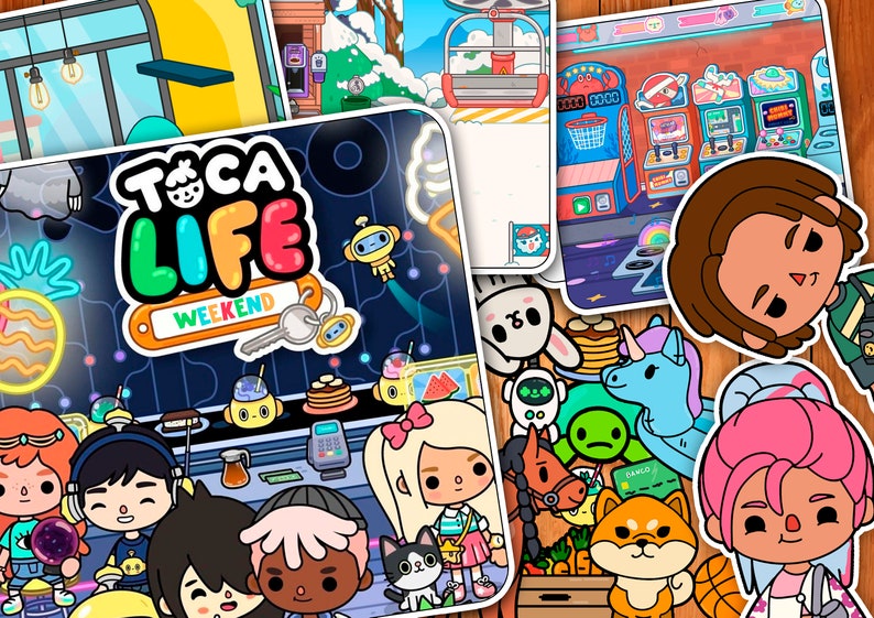 Toca Boca Weekend Mini Album Printable Template for Children - Etsy