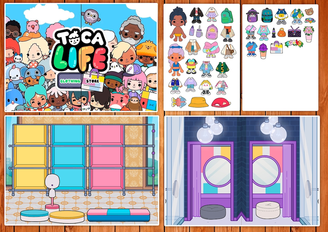 Toca Boca Life World Album Printable Template Kids Dollhouse - Etsy