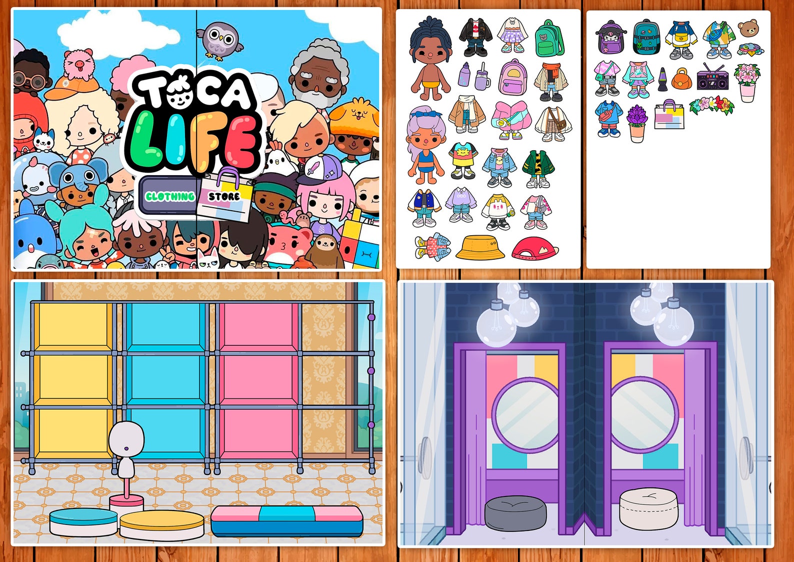 Toca Boca Life World Album Printable Template Kids Dollhouse - Etsy