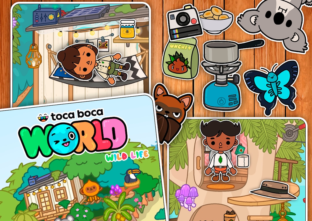 Toca Boca World Wild Life Album Printable Template Dollhouse - Etsy