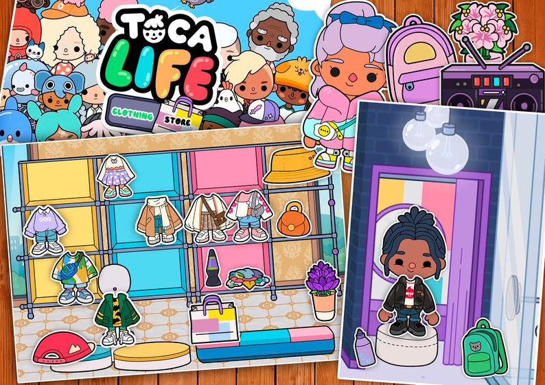 Toca Boca Life World Album Printable Template Kids Dollhouse - Etsy Canada