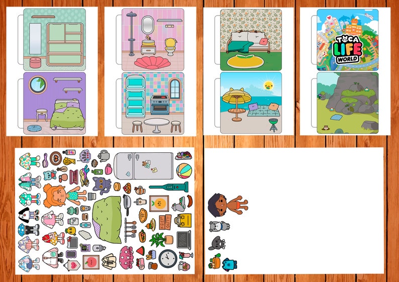Toca Boca Life World Album Printable Template for Children - Etsy