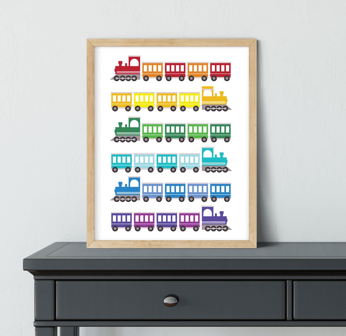 Train Wall Art, Car Print, Railroad Print, Trains Wall Art, Boys Room ...