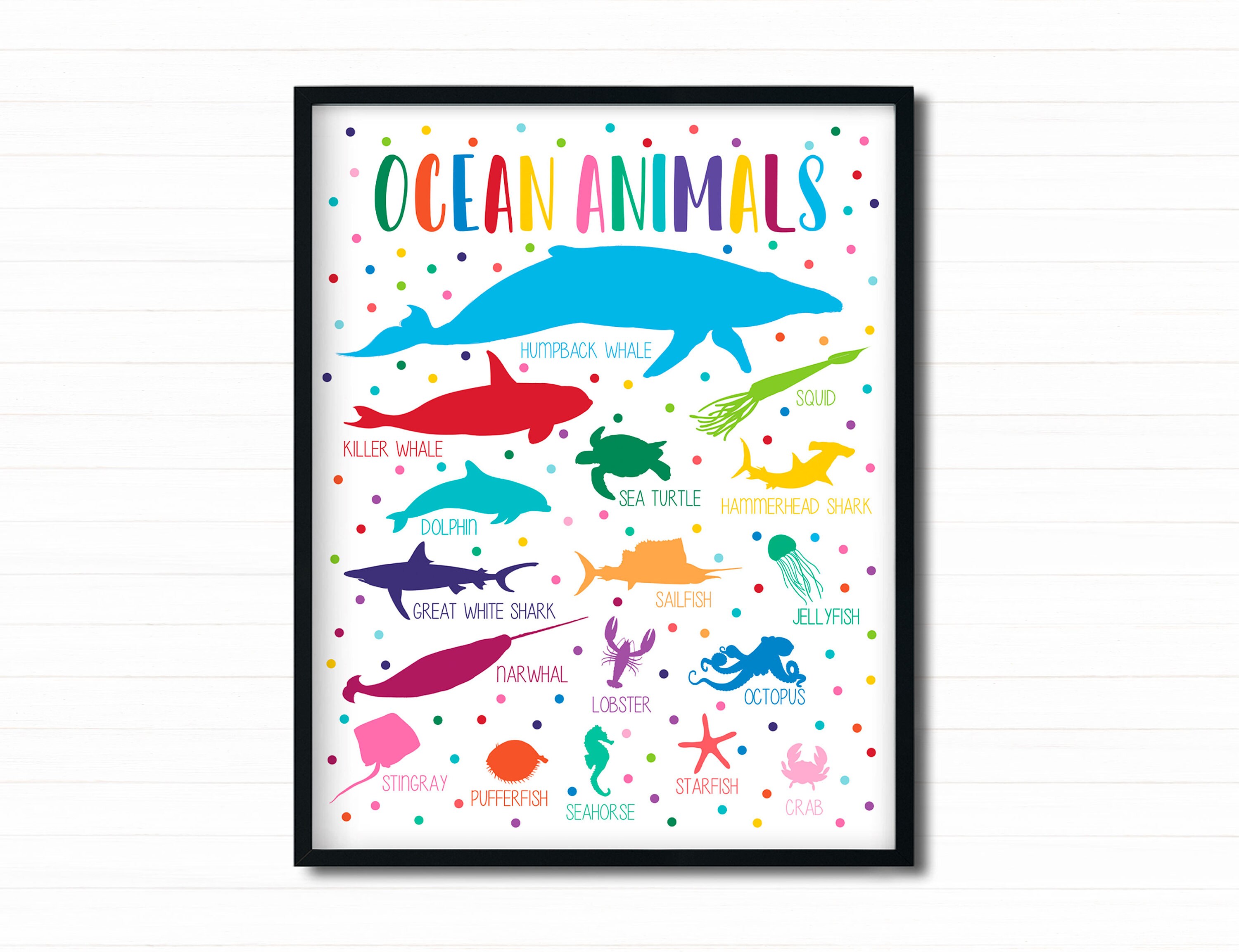 Forest Animals Montessori Poster, Woodlands Printable Wall Art ...