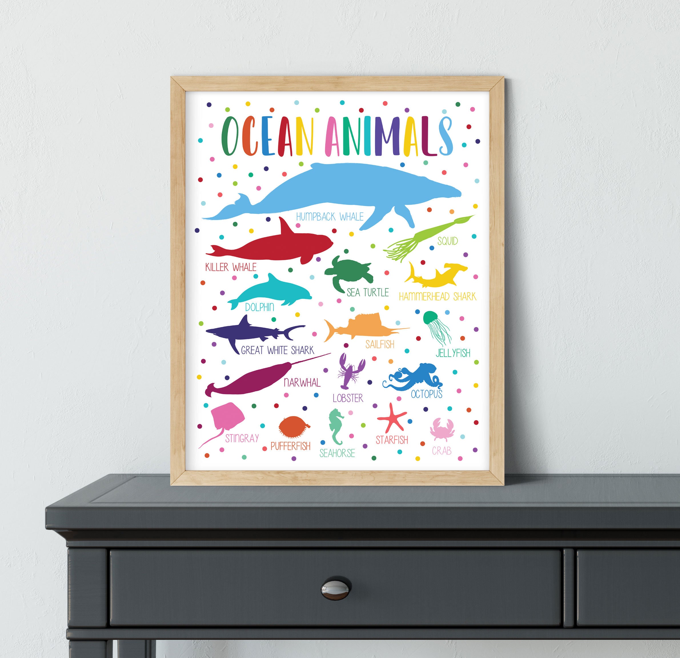 Forest Animals Montessori Poster, Woodlands Printable Wall Art ...