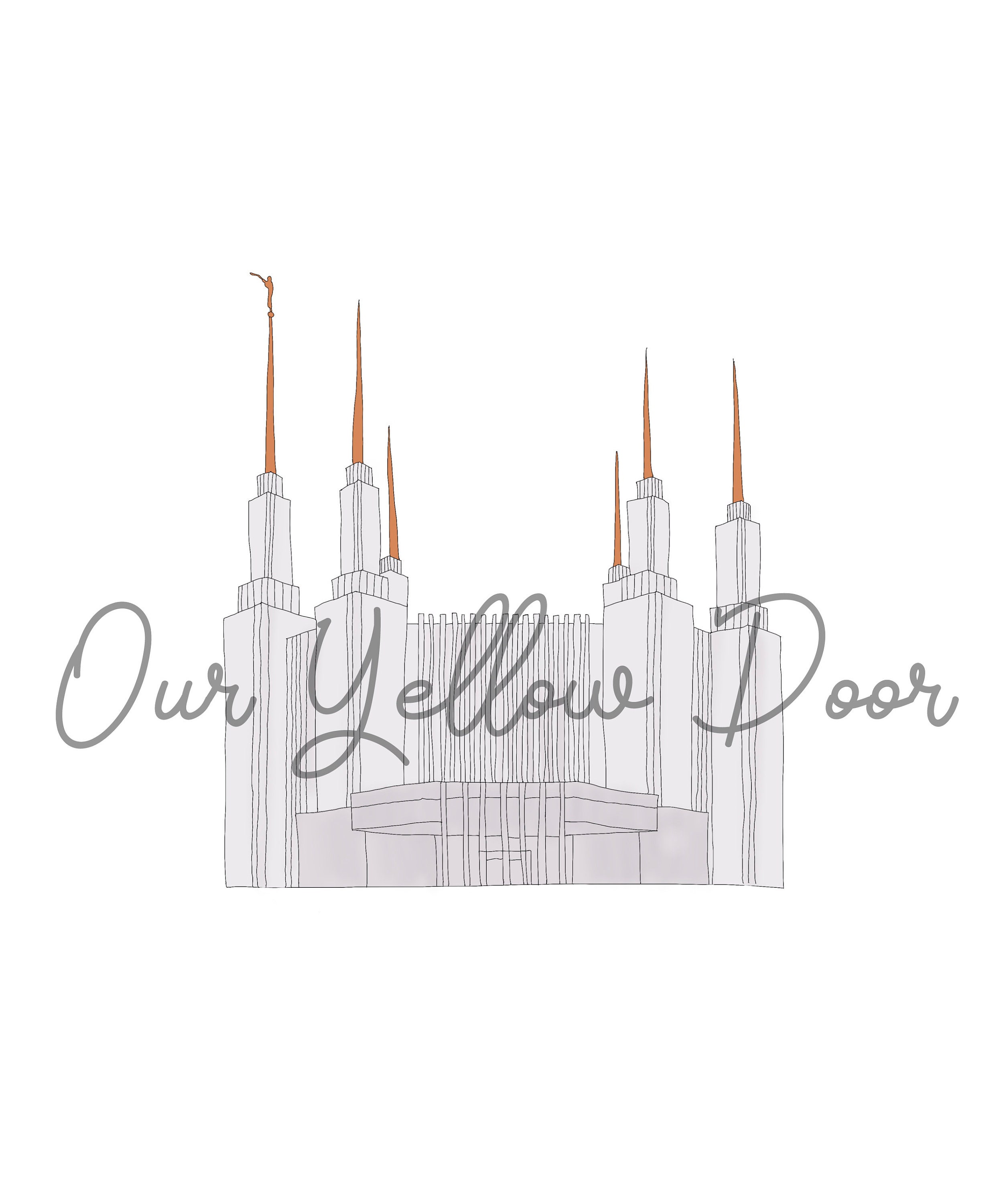 Washington DC LDS Temple Digital Printable | Temple Art | Church of ...