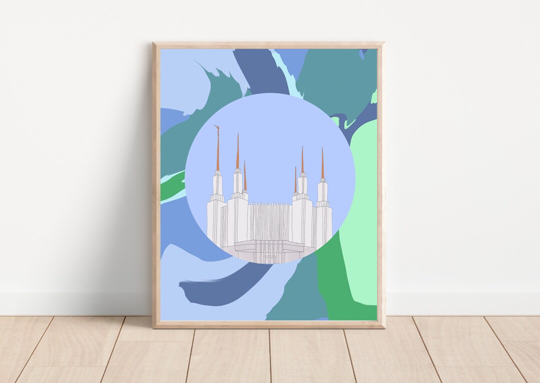 Washington DC LDS Temple Digital Printable | Temple Art | Church of ...