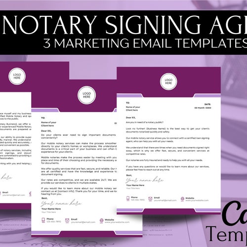 Notary Public Marketing Flyer Template Notary Signing Agent - Etsy