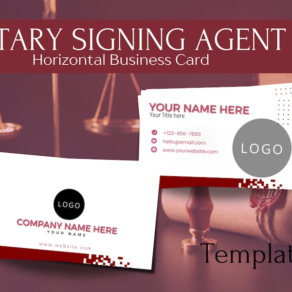 Loan Signing Agent Business Cards - Etsy