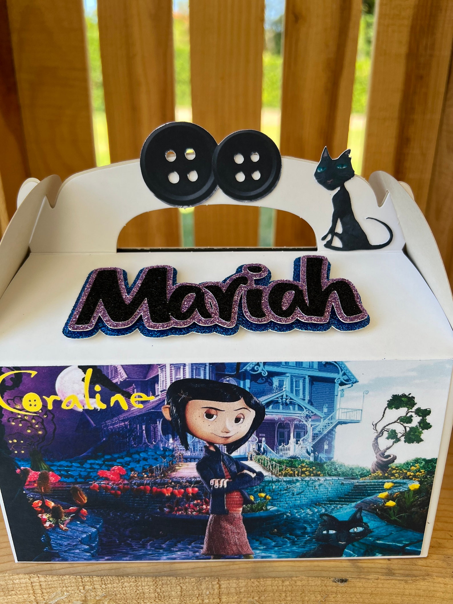 Coraline, Coraline Birthday, Coraline Favor Boxes, Coraline Party ...