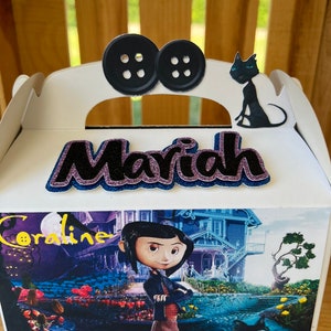 Coraline, Coraline Birthday, Coraline Favor Boxes, Coraline Party ...