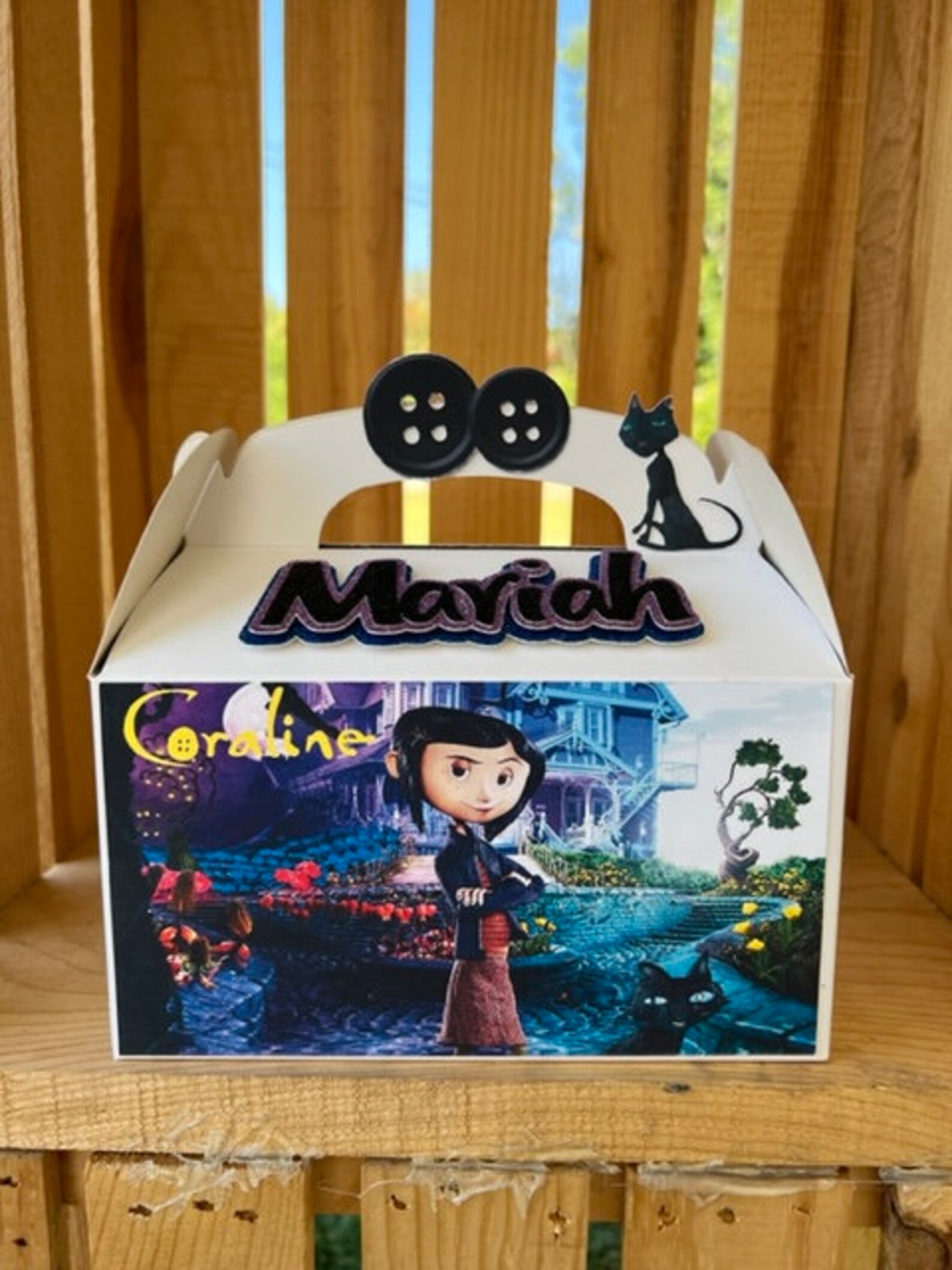 Coraline, Coraline Birthday, Coraline Favor Boxes, Coraline Party ...