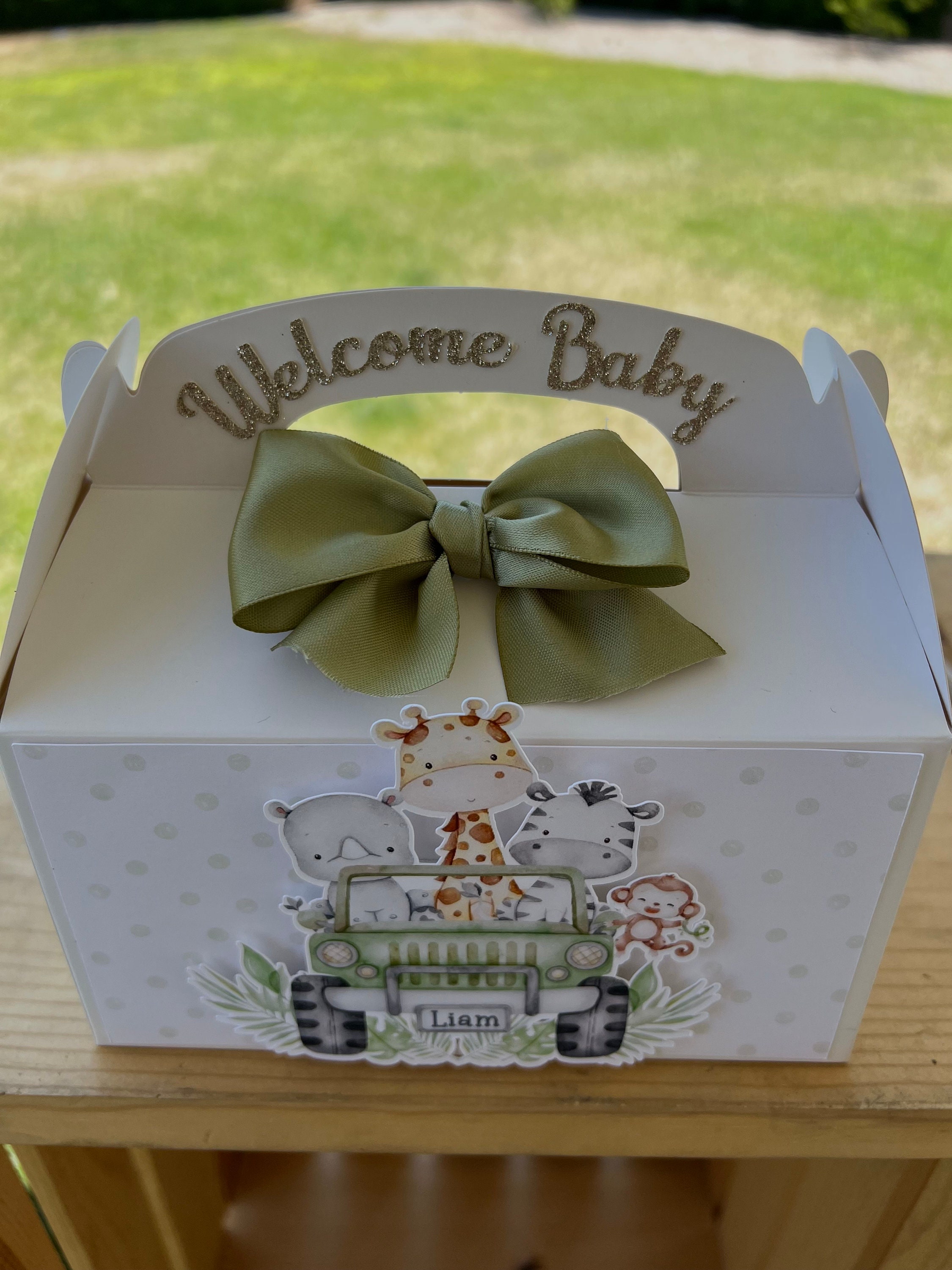 Safari Favor Box Safari Baby Shower Safari 1st Birthday - Etsy
