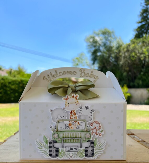 Safari Favor Box Safari Baby Shower Safari 1st Birthday - Etsy