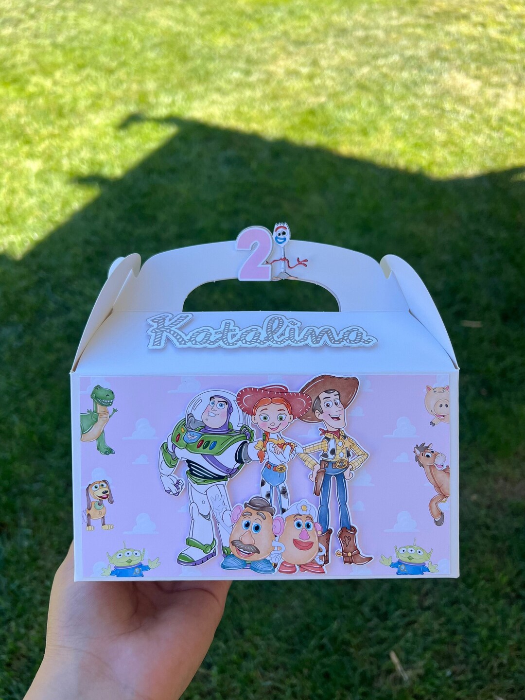 Toy Story, Toy Story Favor Box, Girl Toy Story Birthday, Pink Toy Story ...