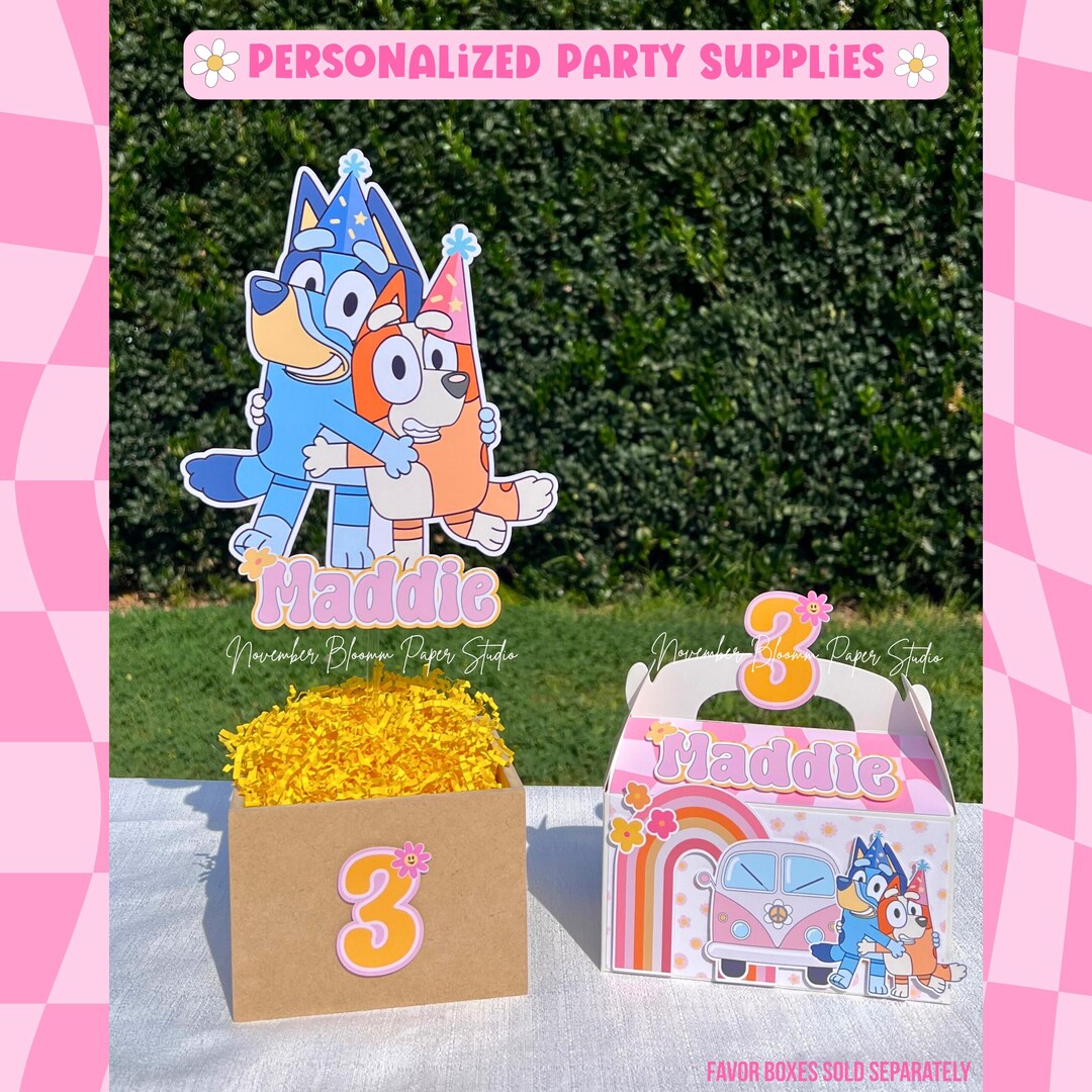 Centre de table Bluey, Bluey Groovy, Fête d'anniversaire Bluey ...