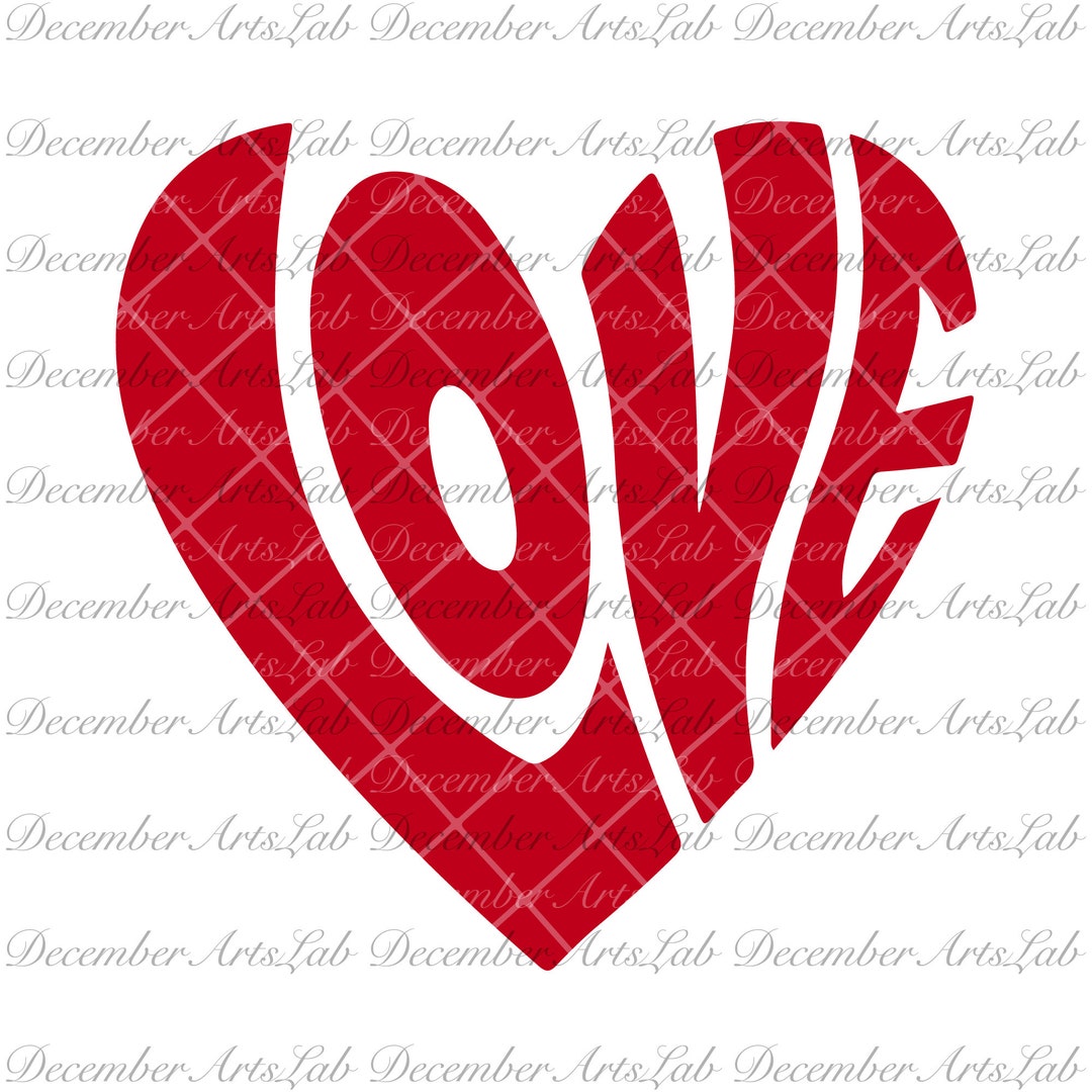 Retro Love Heart Svg, Love Svg, Retro Love Heart Png, Retro Heart, Love ...