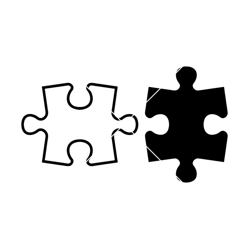Puzzle Pieces Svg - Etsy