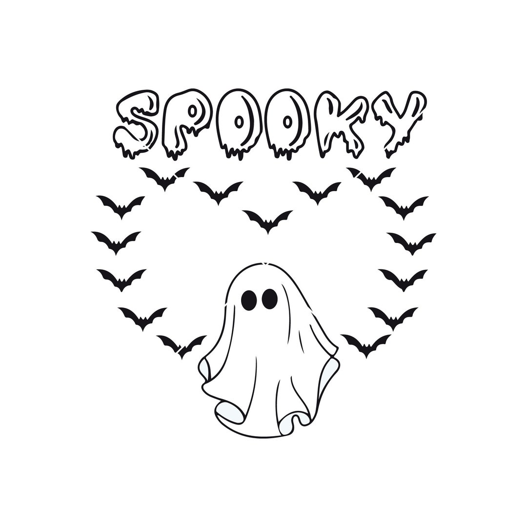 Ghost Vibes Svg, Halloween Svg, Stay Spooky Svg, Retro Halloween Svg ...
