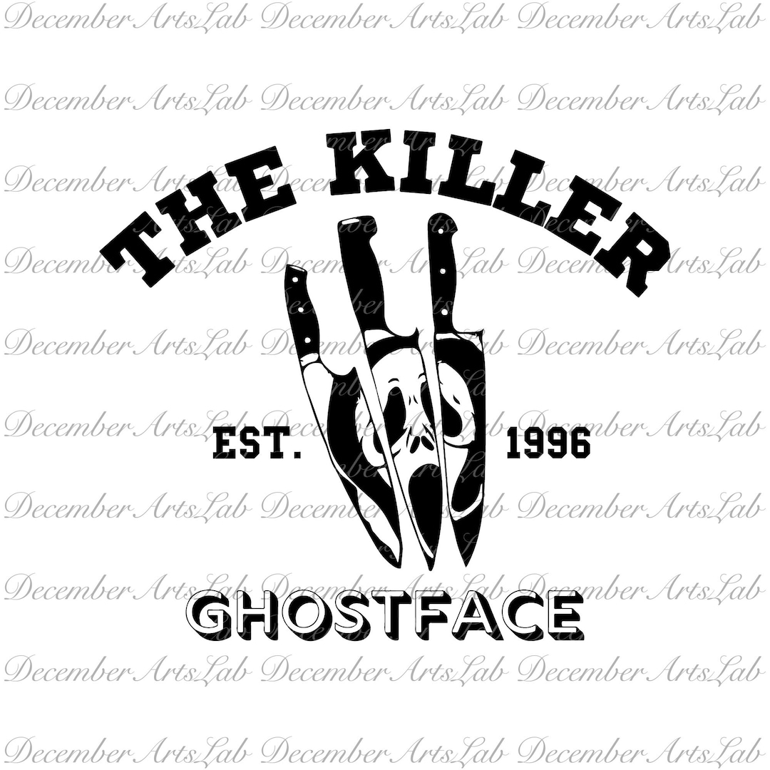 The Killler Ghost Face Etc 1996 Scream Movie Svg, Scream Svg, Ghost ...