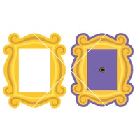 Yellow Picture Frame, Picture Frame SVG, Door Picture Frame Svg, Monica ...