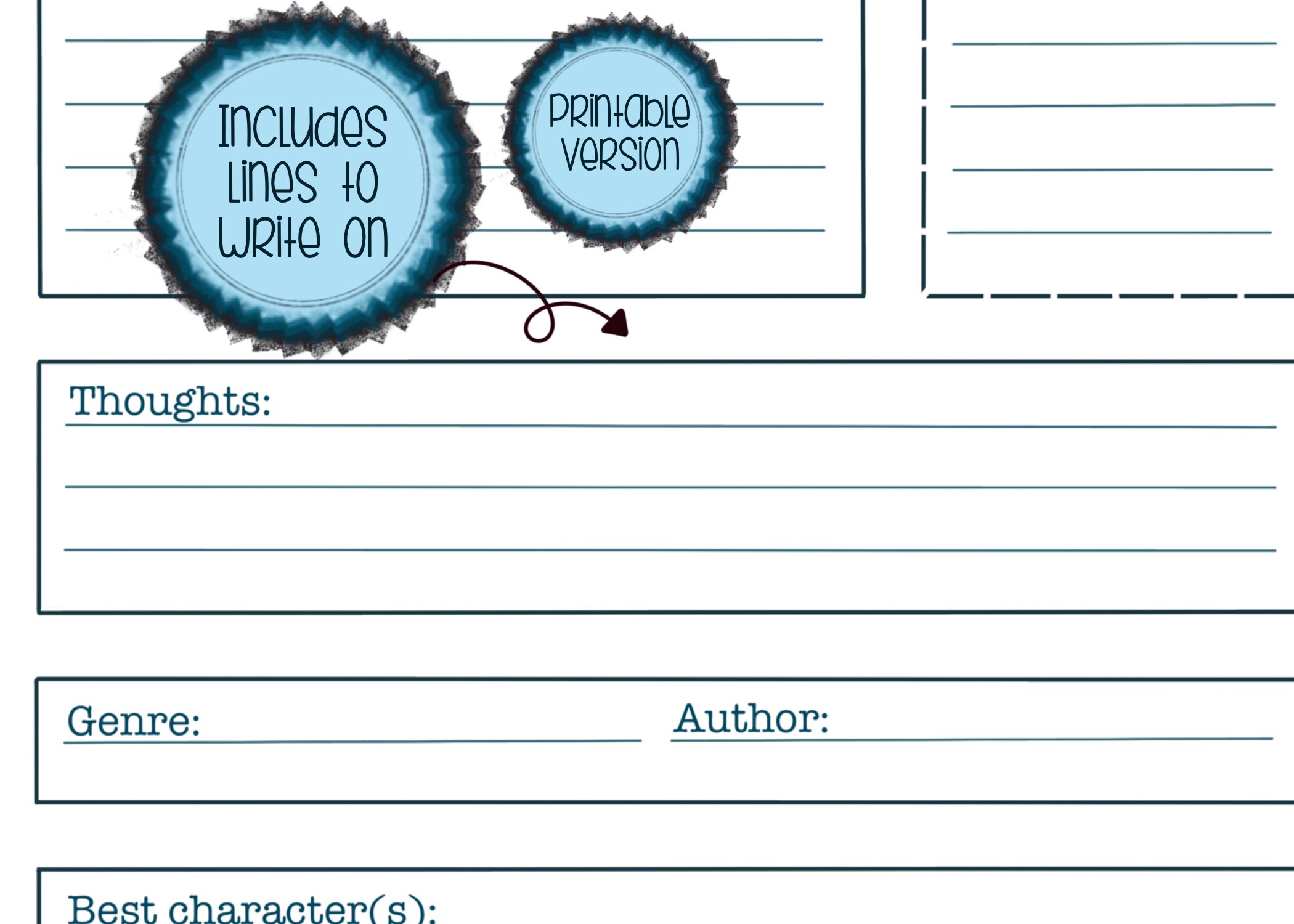 Book Review to Download | Printable | Reading | Review Template | Book ...