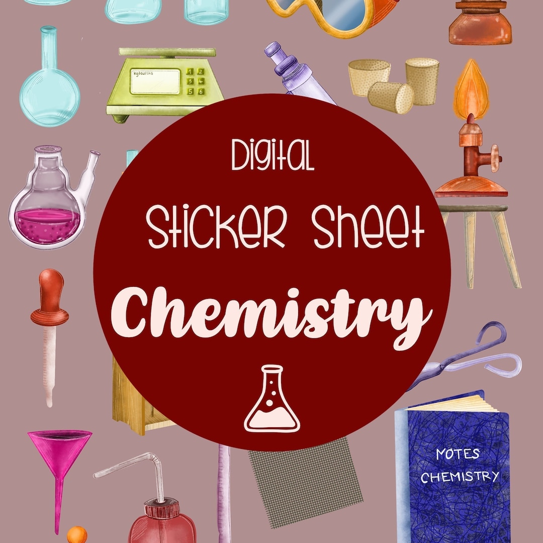 26 Digital Chemistry Lab Stickers chemistry Goodnotes Digital Notes ...