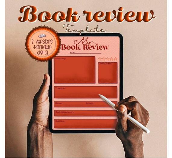 Book Review to Download Printable Reading Book Review - Etsy