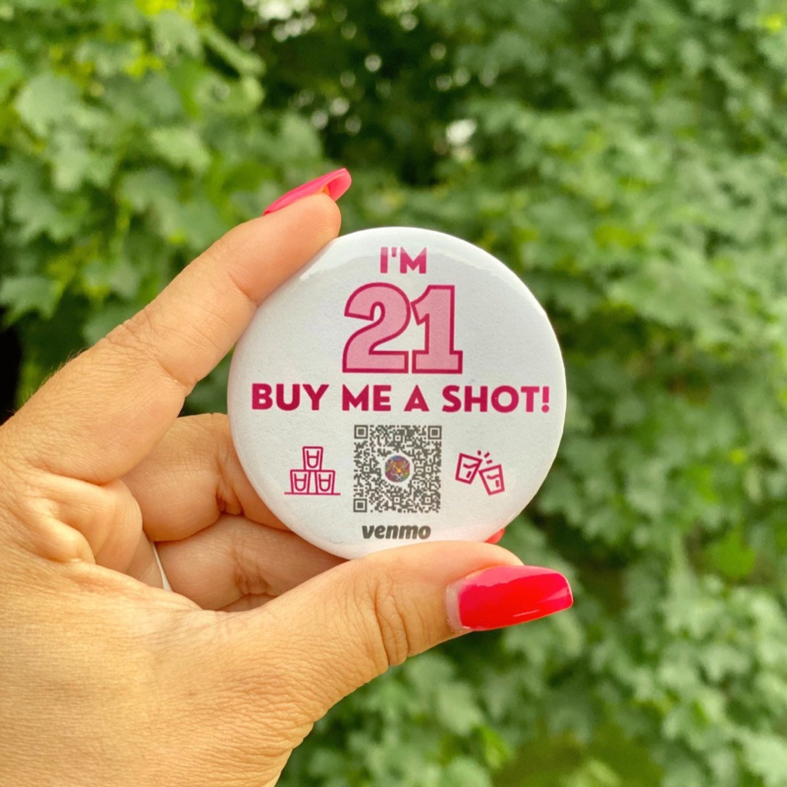 Birthday Venmo Pin Button - Etsy