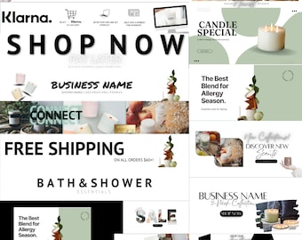 DIY Hair Website Banner Kit Shopify & Wix Hair or Wig Boutique Store ...