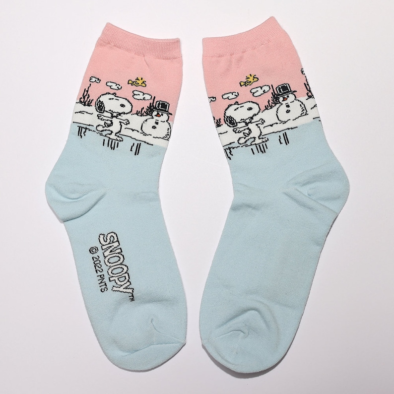 Snoopy&friends Peanuts Official Holiday Crew Socks Ultra - Etsy