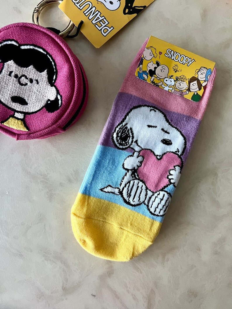 Peanuts Snoopy Charlie Brown Ankle Socks/ Cotton Ultra Soft Women ...