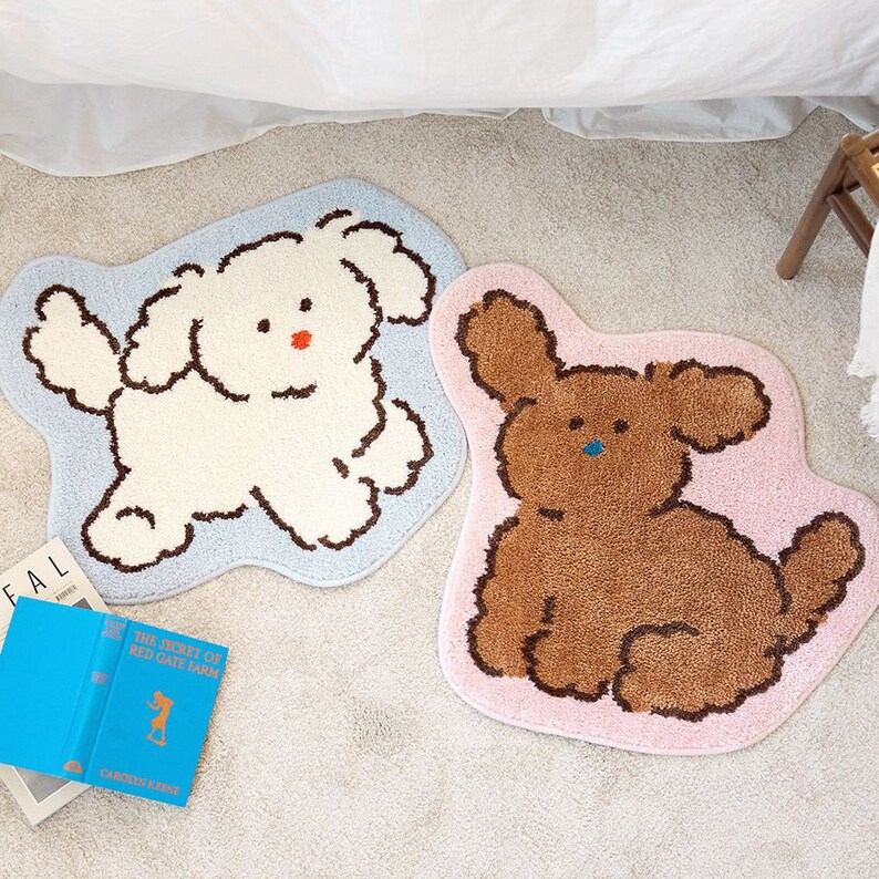 Adopt Me Cute Poodle Design Rugs House Warming Party/wedding - Etsy