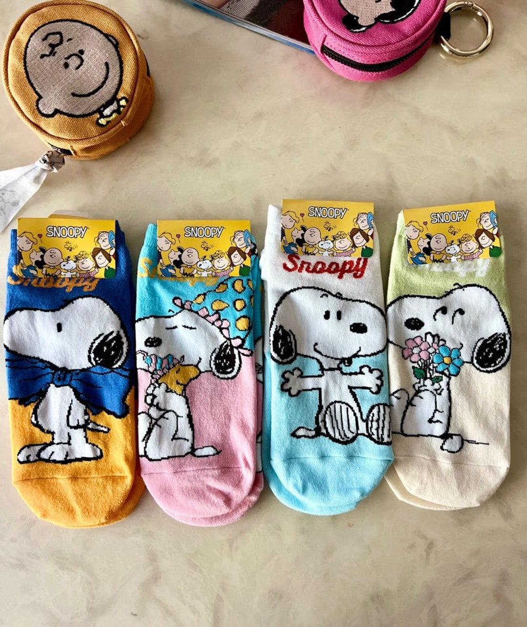 Peanuts Snoopy Ankle Socks/ Proposing Snoopy Theme Valentine Day Gift ...