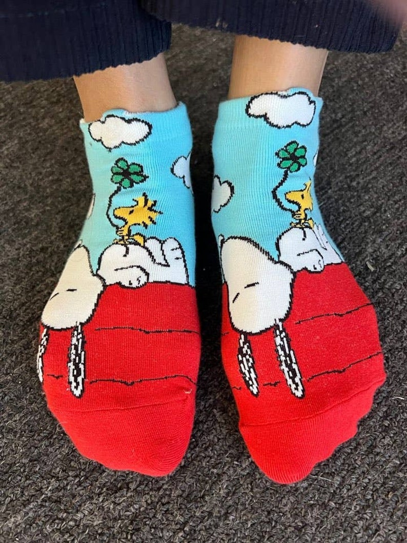 Peeanuts Snoopy Charlie Brown Ankle Socks/ Cotton Ultra Soft Women ...