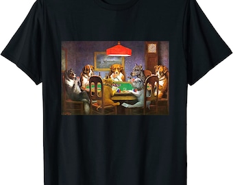 Poker Dogs Shirt - Etsy