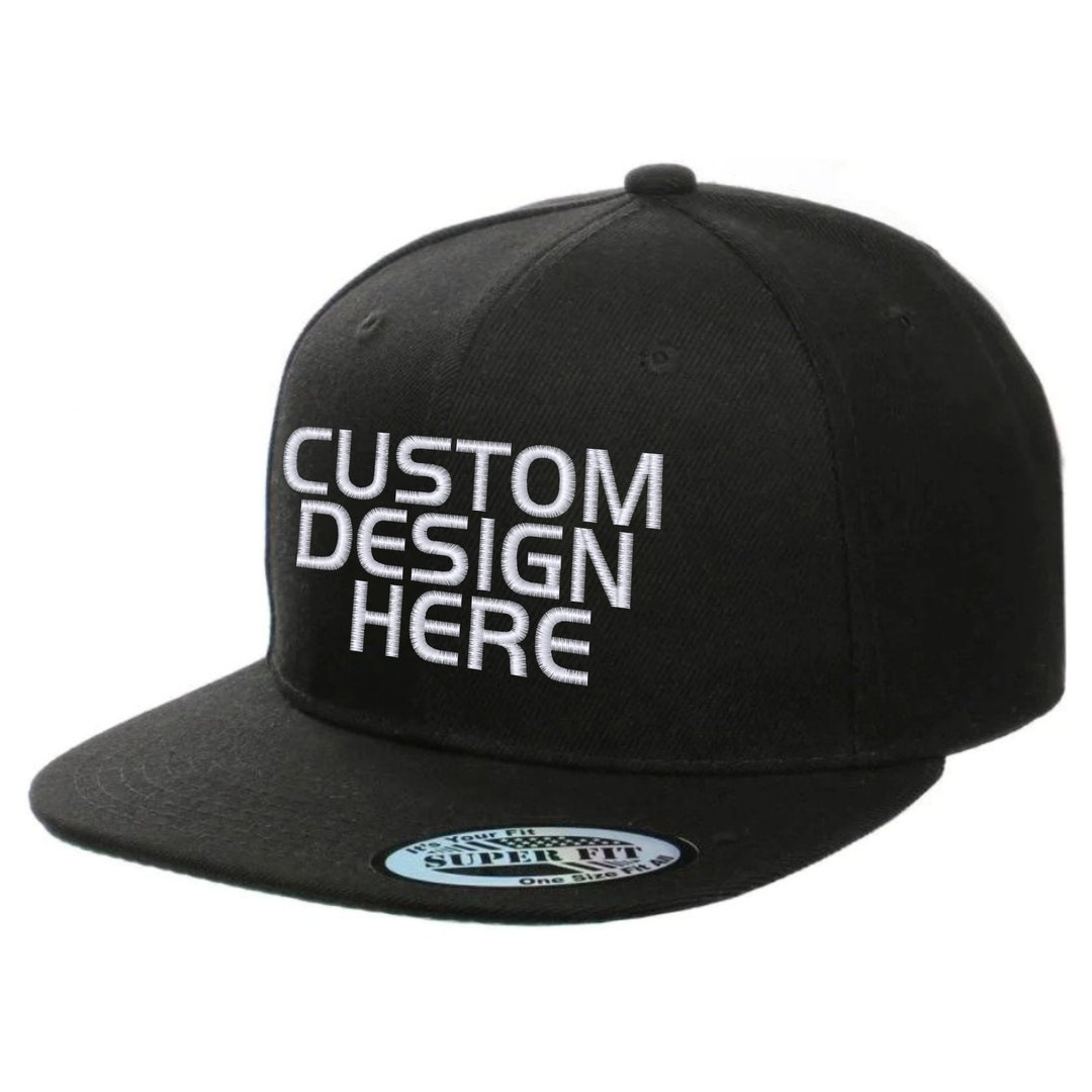 12 Flatbill Snapbacks With Custom Embroidery - Etsy