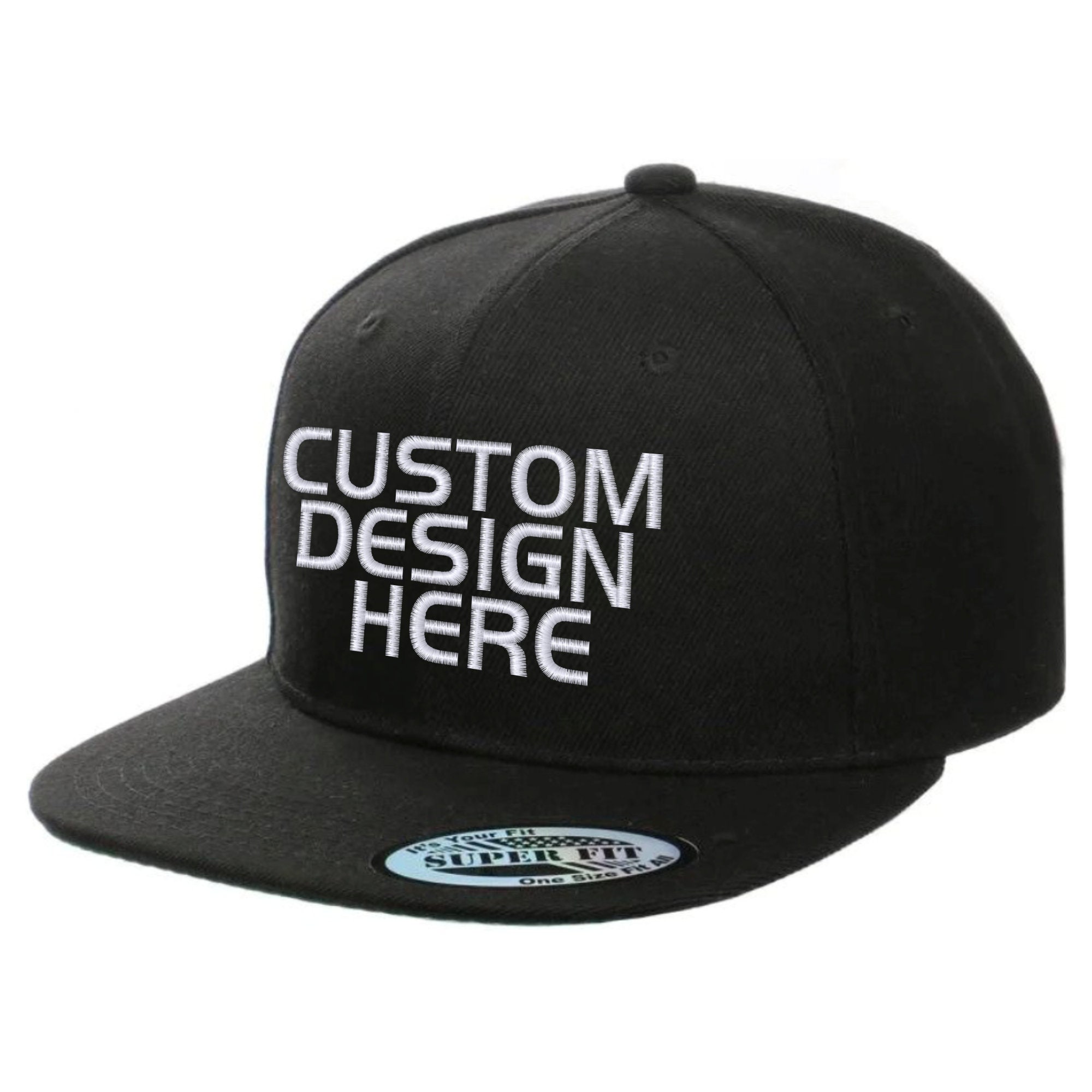 12 Flatbill Snapbacks With Custom Embroidery - Etsy