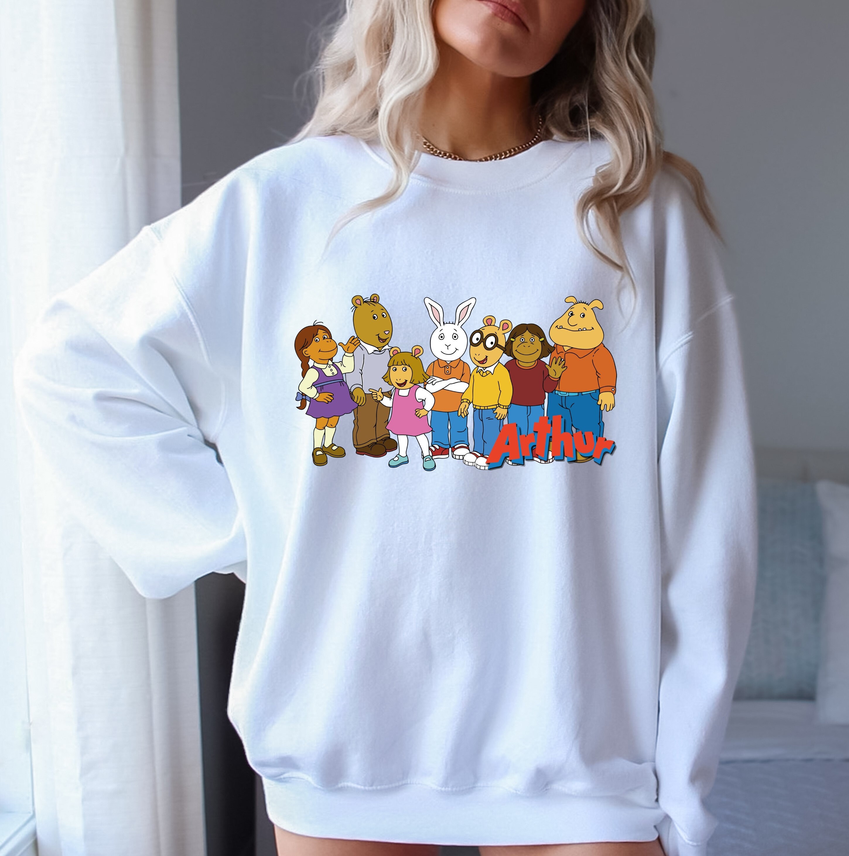 Arthur Crewneck Classic Nostaglic 90s TV Show Sweater Gift - Etsy