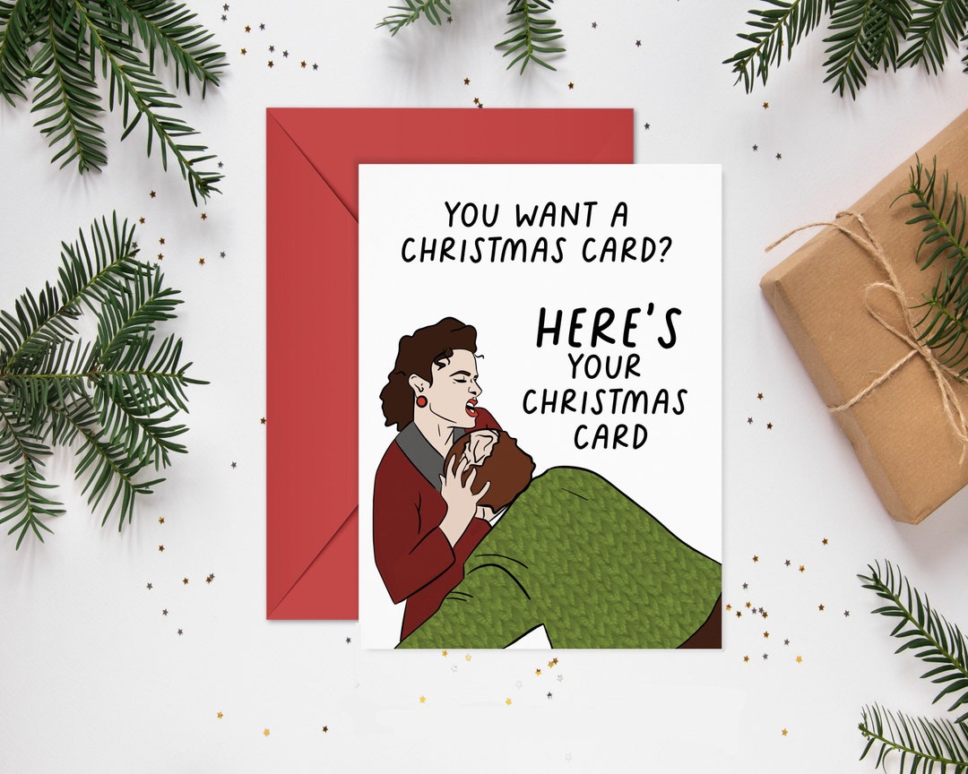 Seinfeld Christmas Card Elaine You Want a Christmas Card / Funny ...