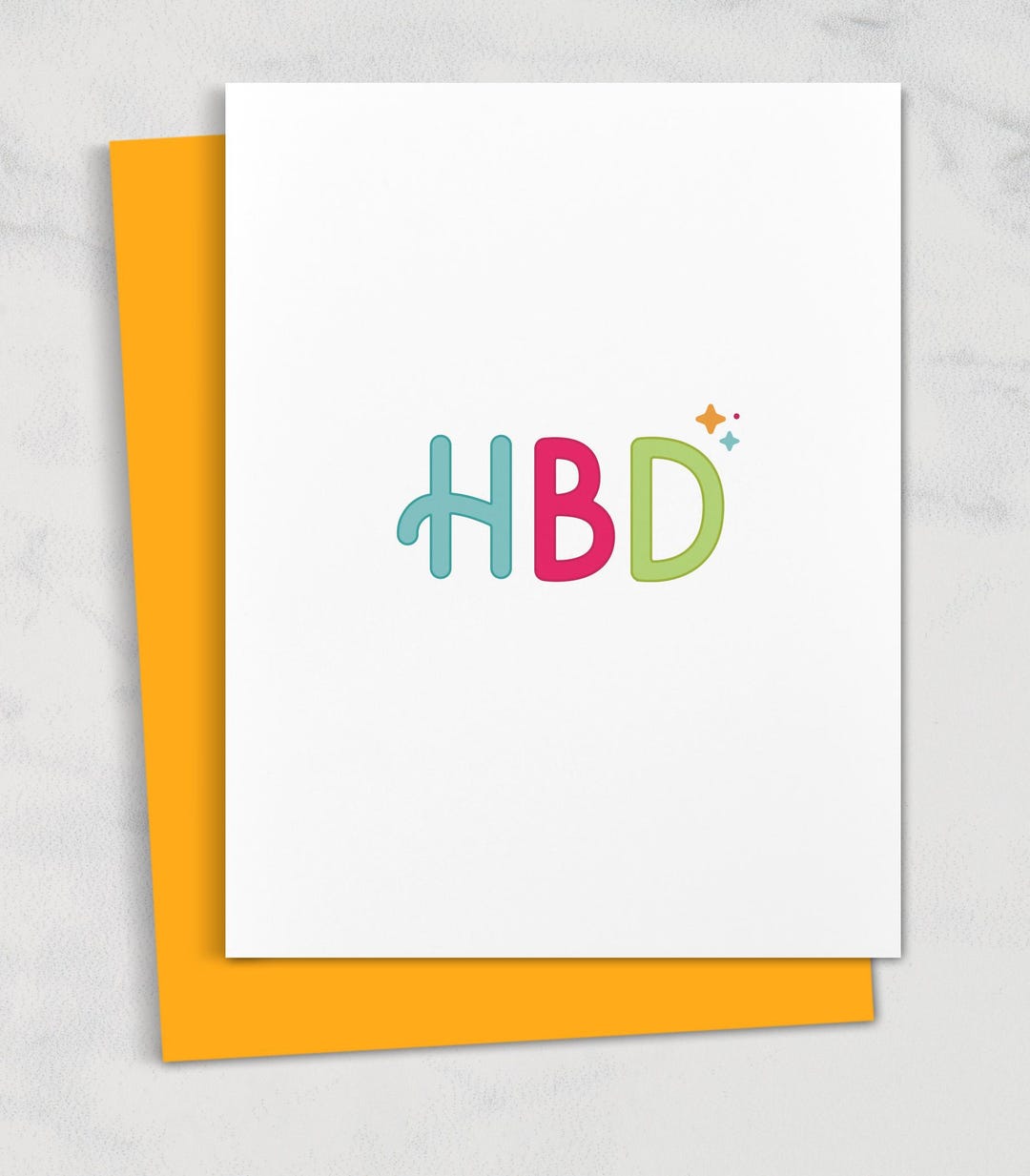Hbd / Birthday Card for Friend - Etsy