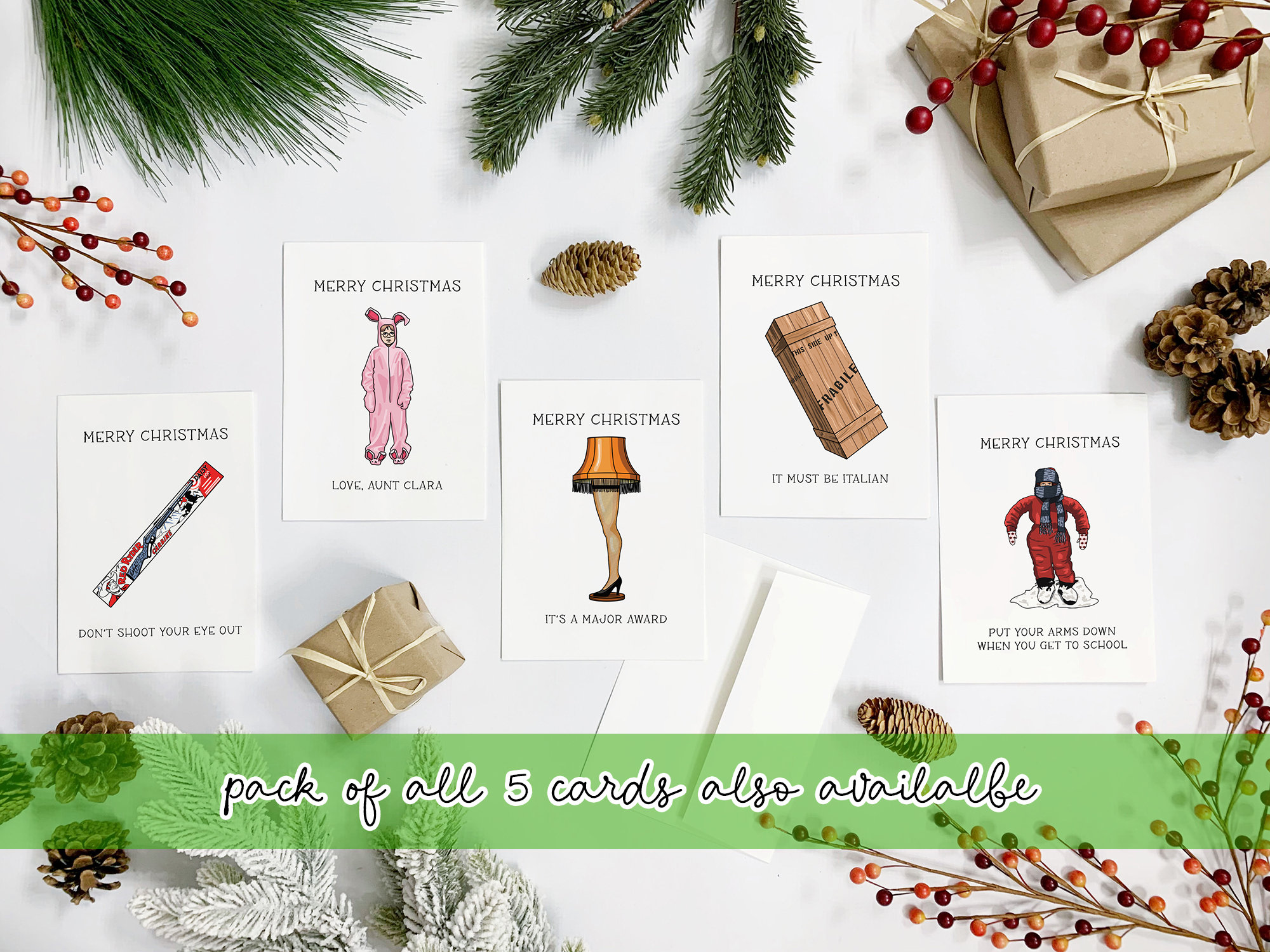 A Christmas Story Card / Greeting Cards Handmade / Funny Christmas Card ...