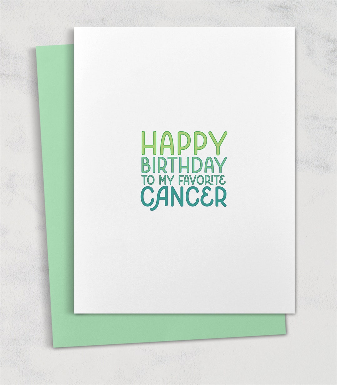 Happy Birthday to My Favorite Cancer / Zodiac Astrology Birthday Cards ...