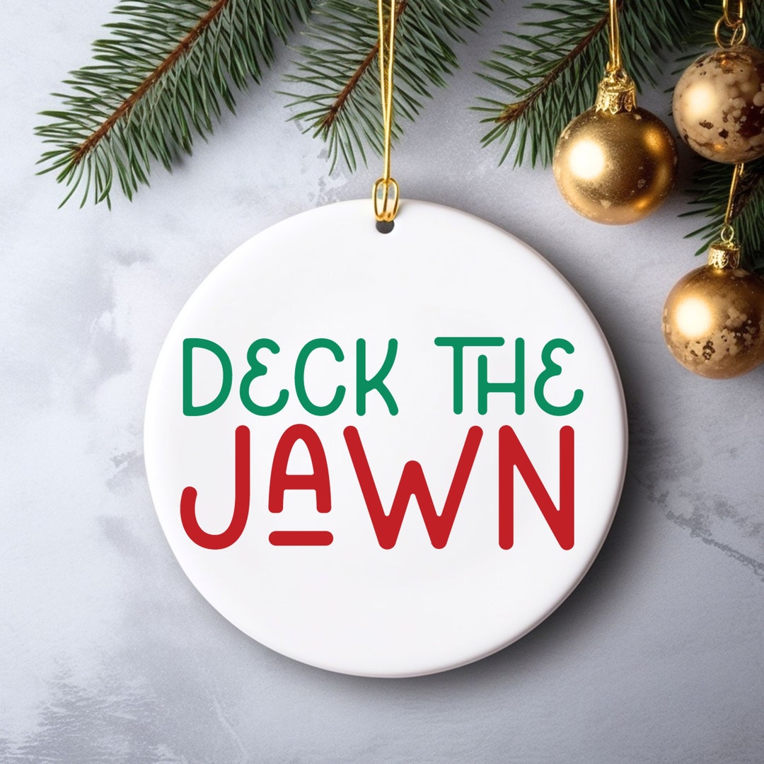 Deck the Jawn Ornament Philly Christmas Ornament Santa Broad Street ...