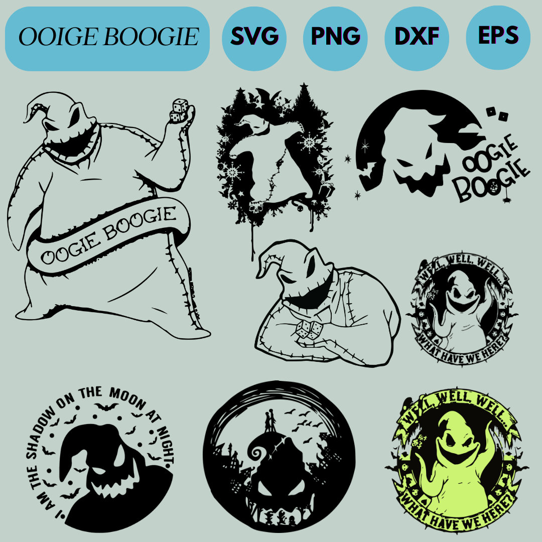 Oogie Boogi Logo Svg, Oogie Boogie Cut File, Halloween SVG, Oogie ...