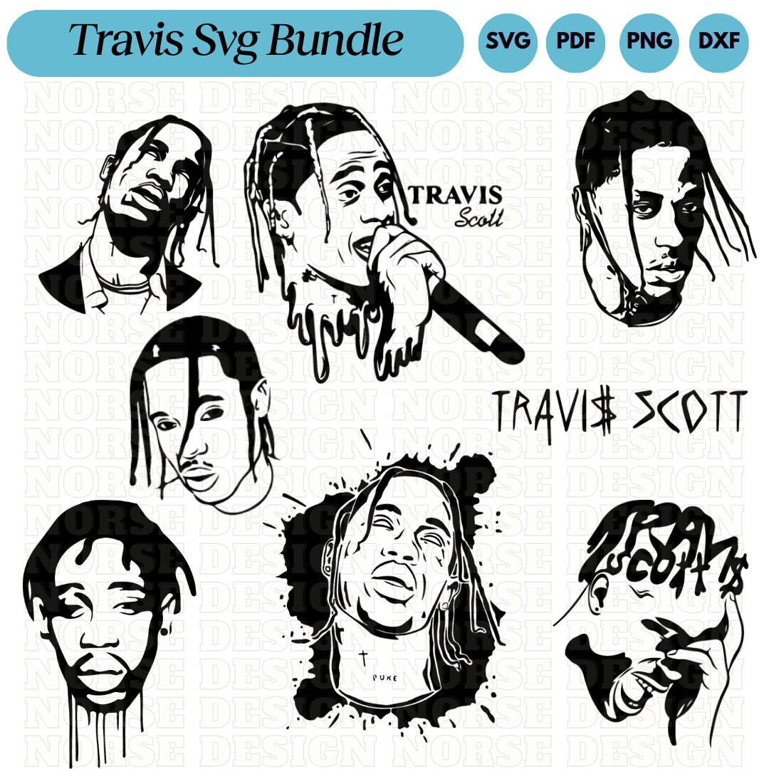 Travis Scott Svg, Travis Scott Png, Travis Scott Silhouette, Travis ...