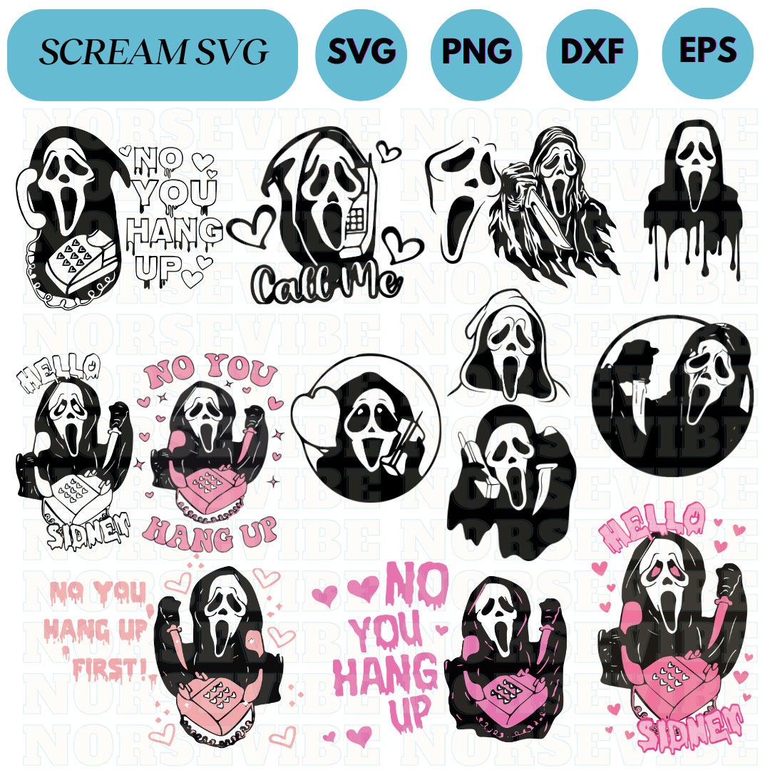 Scream Svg, Scream Png, Cut File for Cricut Silhouette, Scream Cricut ...