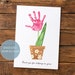 Thank You for Helping Me Grow Handprint Craft Art | 1 Flower Hand ...