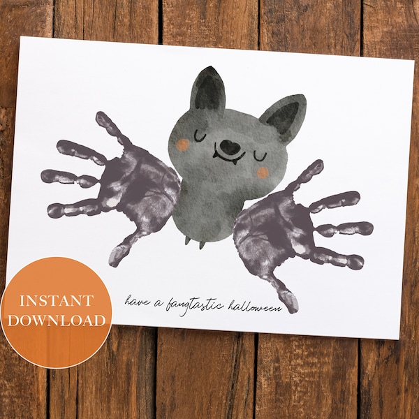 Halloween Handprint Craft - Etsy